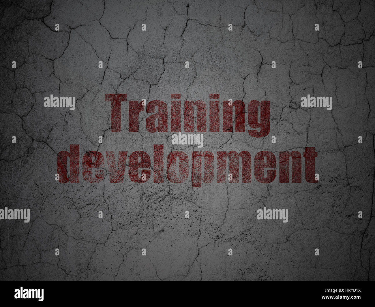 Learning concept: Training Development on grunge wall background Stock ...
