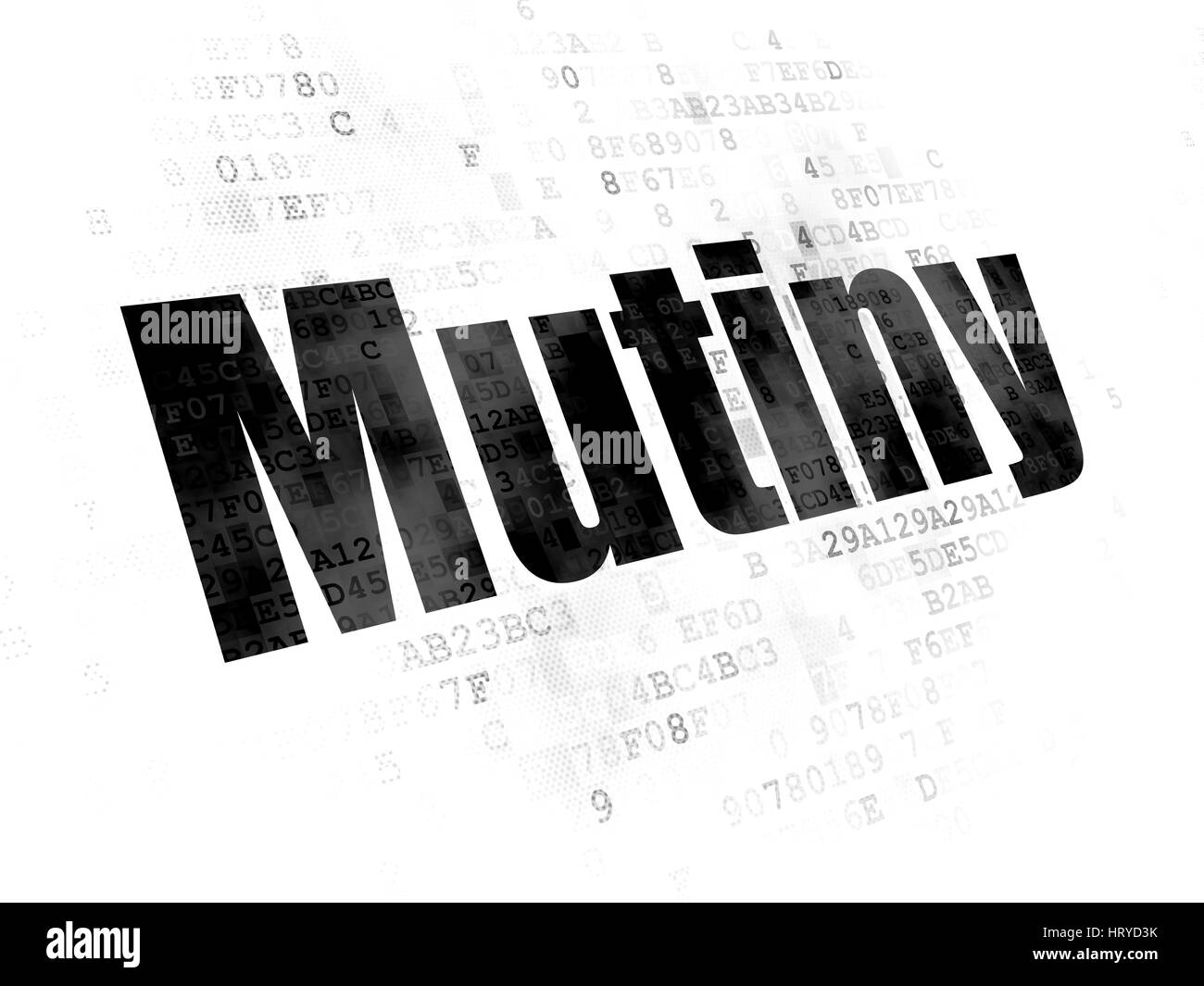 Political concept: Mutiny on Digital background Stock Photo - Alamy