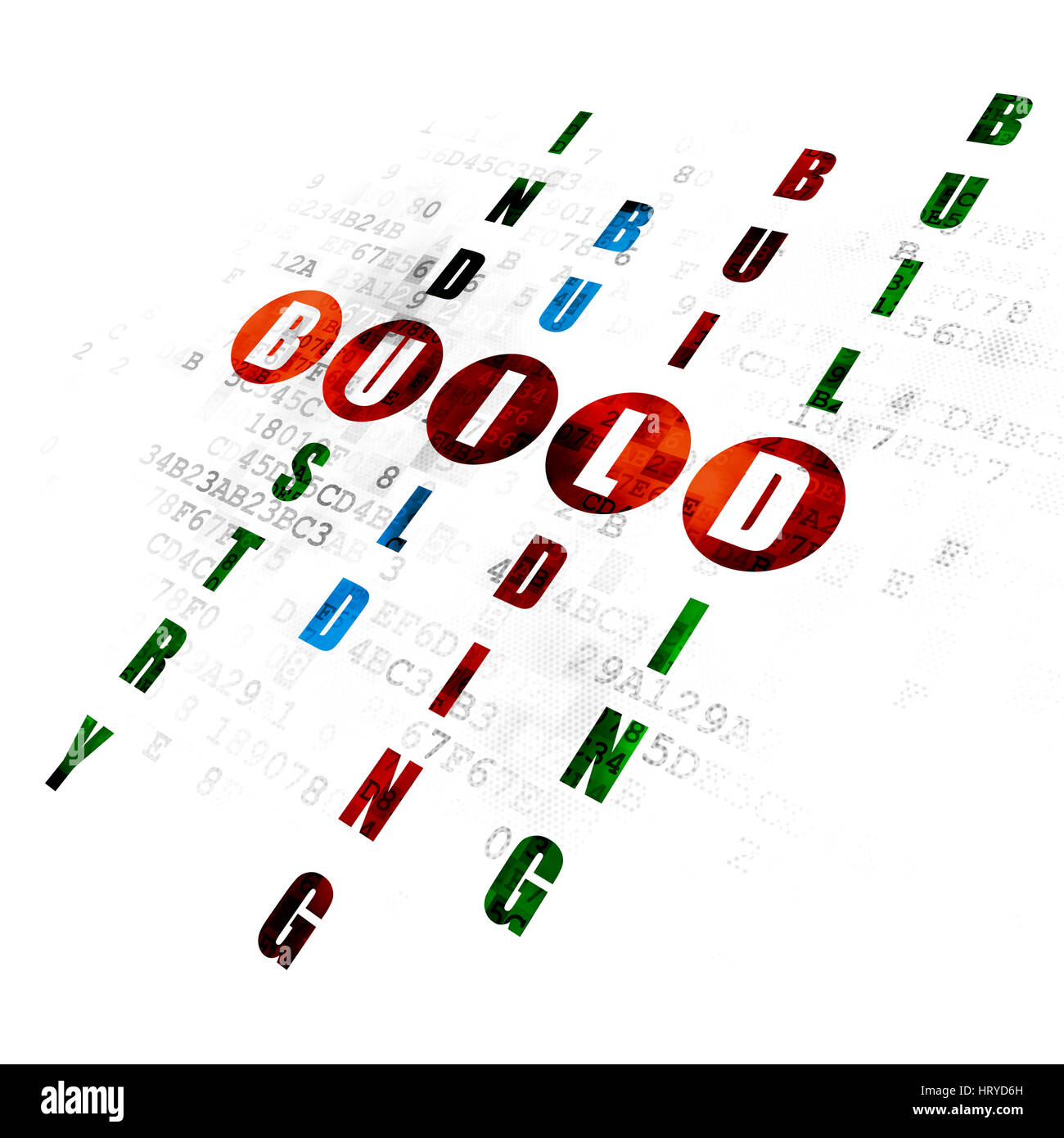 Building construction concept: Build in Crossword Puzzle Stock Photo ...