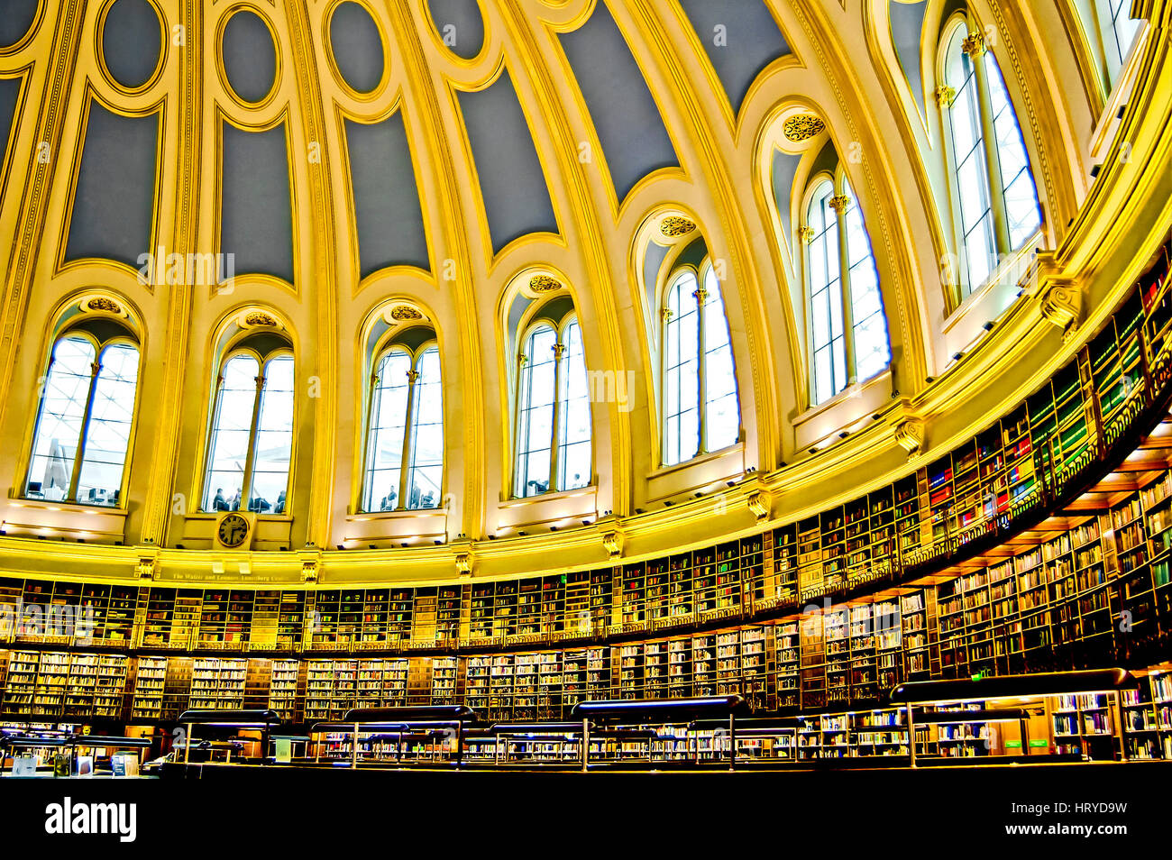 British library interior reading room hi-res stock photography and ...