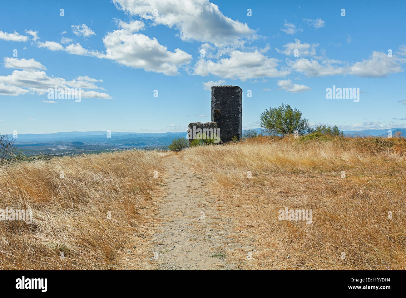France ardeche mirabel village tower hi-res stock photography and ...