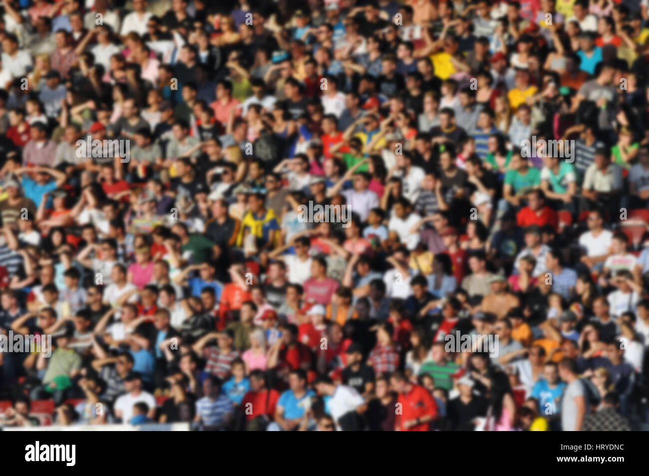 Crowd of people at a soccer match Stock Photo - Alamy