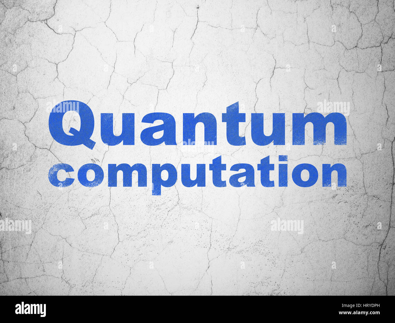 Science concept: Quantum Computation on wall background Stock Photo - Alamy