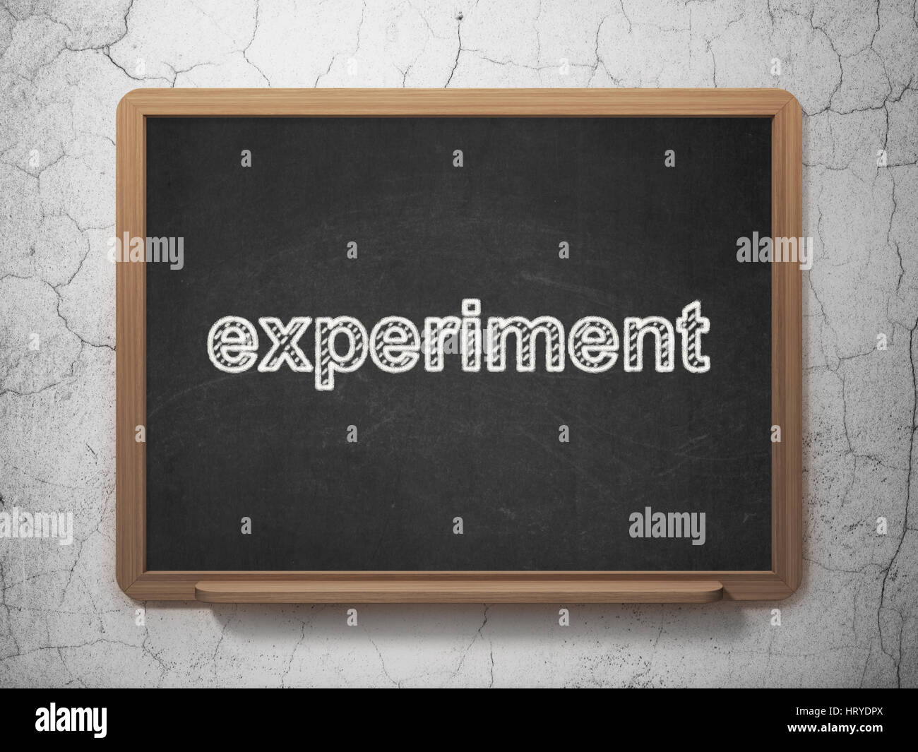 Science concept: Experiment on chalkboard background Stock Photo - Alamy