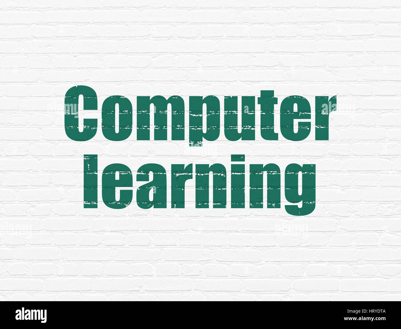 Learning concept: Computer Learning on wall background Stock Photo - Alamy