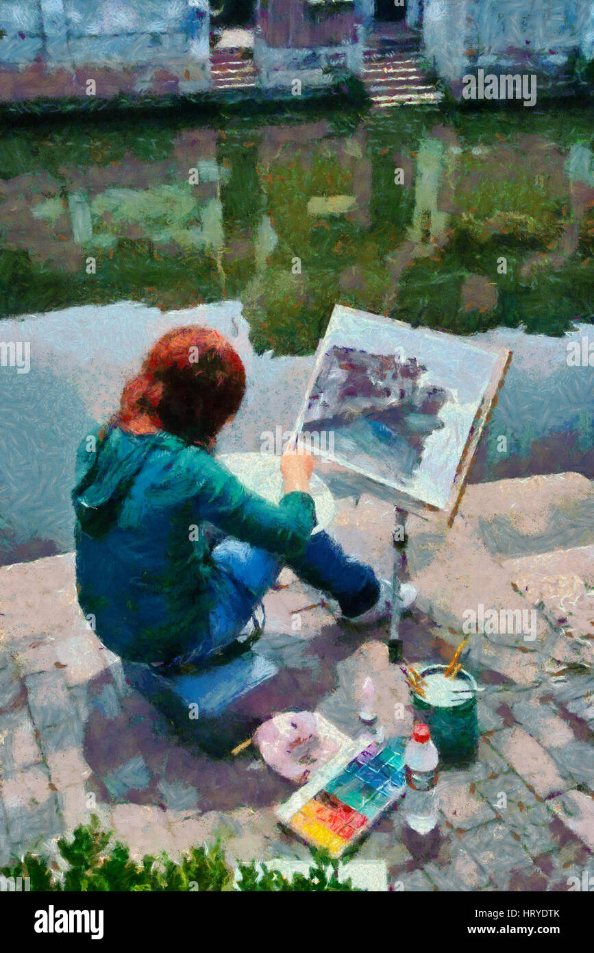 Ancient chinese women painting hi-res stock photography and images - Alamy