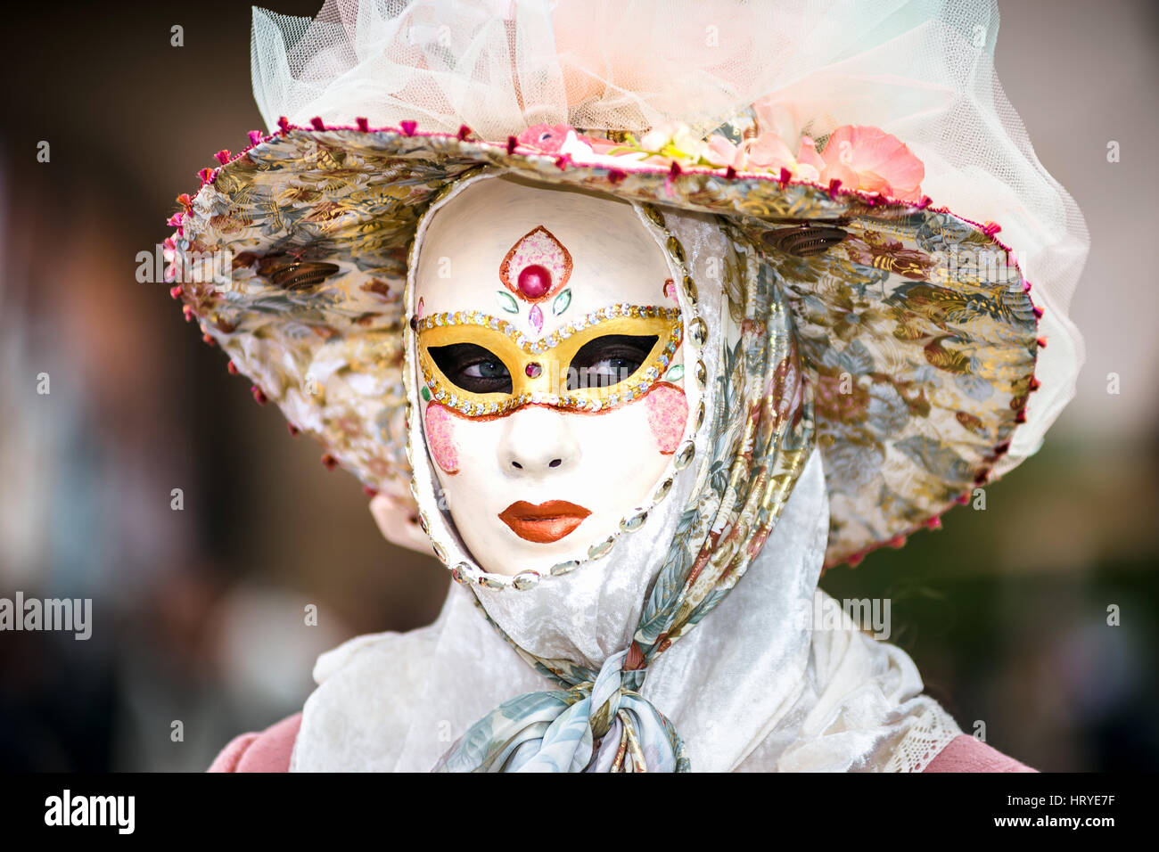 Editorial, 4 March 2017: Rosheim, France: Venetian Carnival Mask - most ...