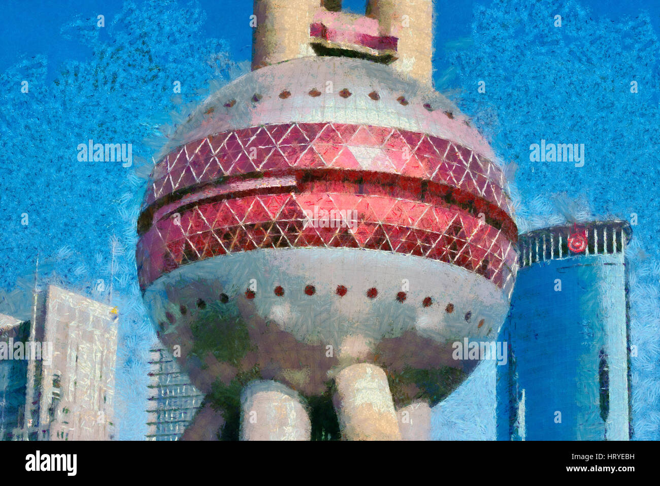 The Oriental Pearl Tower in Shanghai, China Stock Photo - Alamy