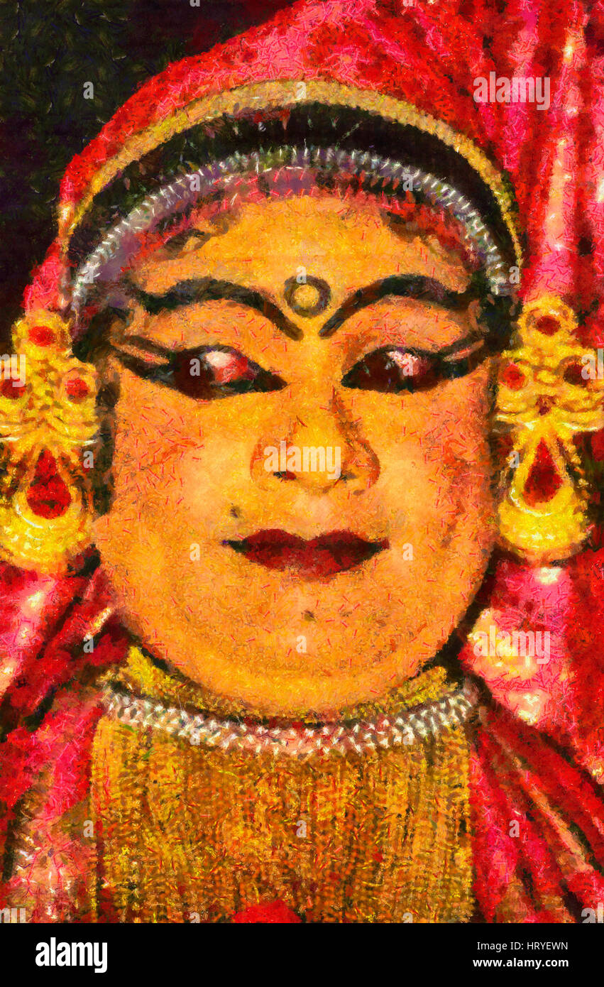 Katakali actor in Kerala, India Stock Photo - Alamy