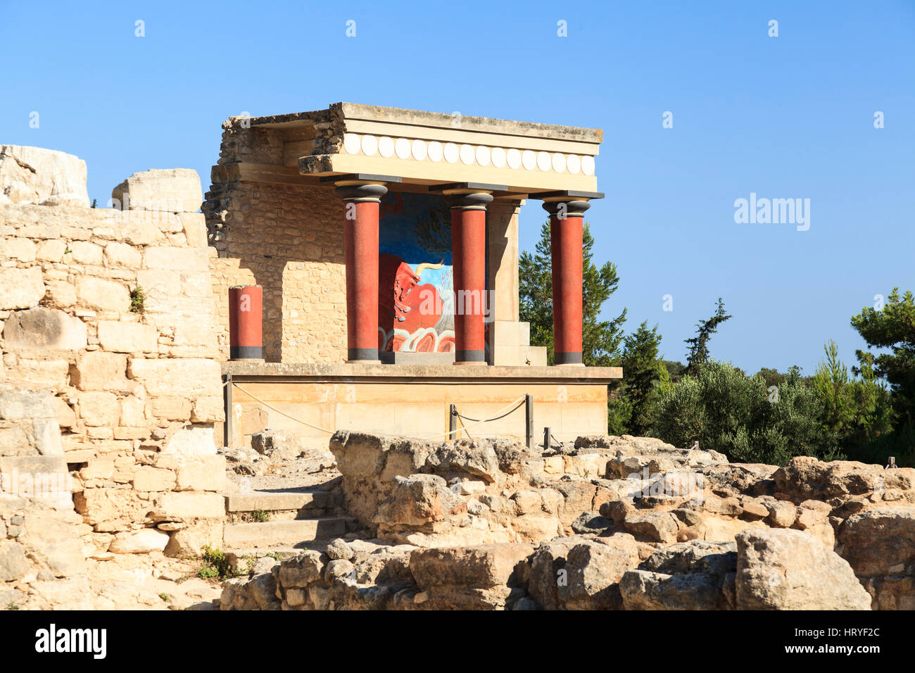 Knossos, Crete, Greece Stock Photo - Alamy