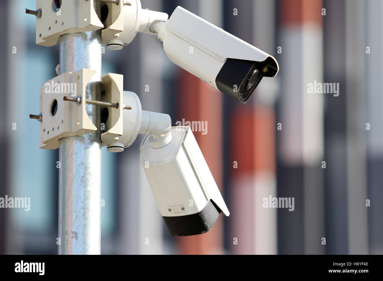 two white surveillance security cctv cameras Stock Photo - Alamy two white surveillance security cctv cameras Stock Photo - Alamy