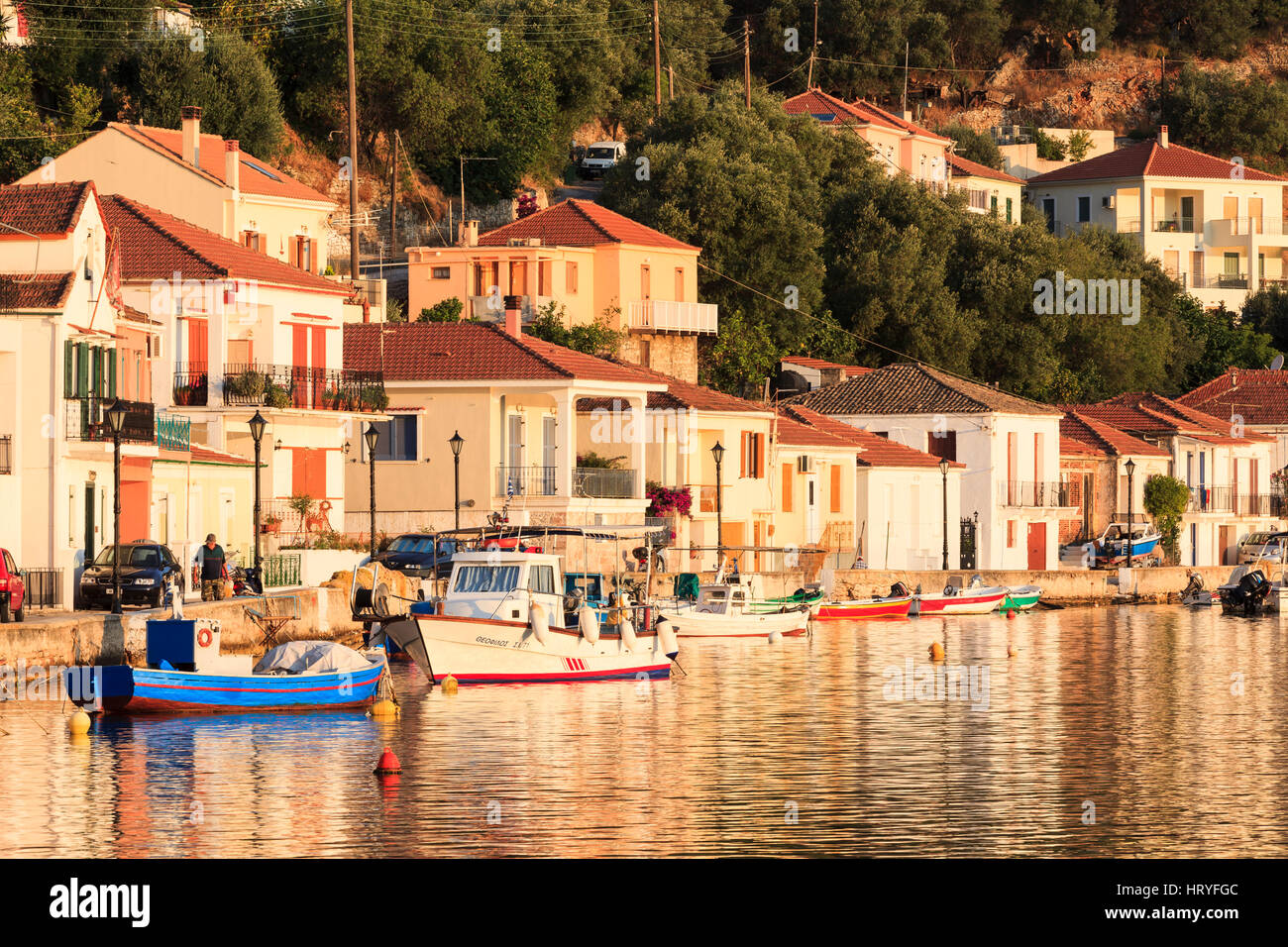 Vathy Harbour, Ithaca, Greece Stock Photo - Alamy