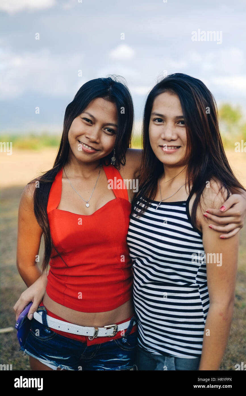 Happy Asian people friendship Stock Photo - Alamy