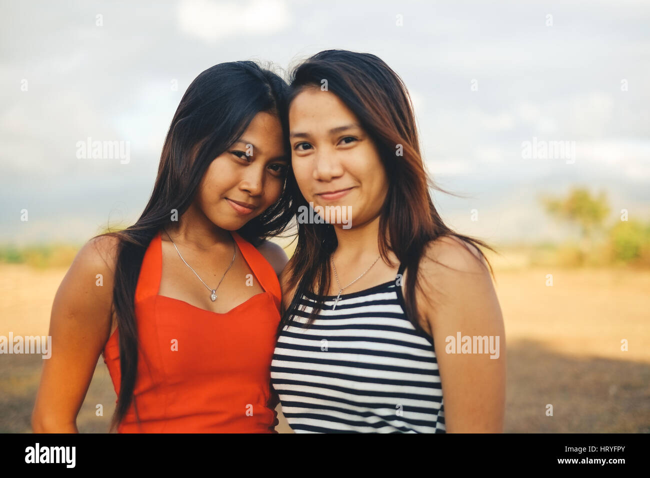 Happy Asian people friendship Stock Photo - Alamy