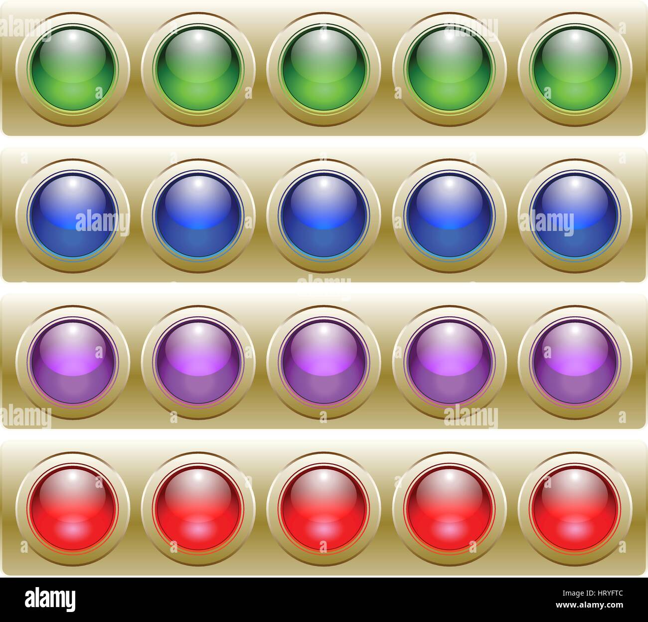 Rows of buttons Stock Vector Images - Alamy