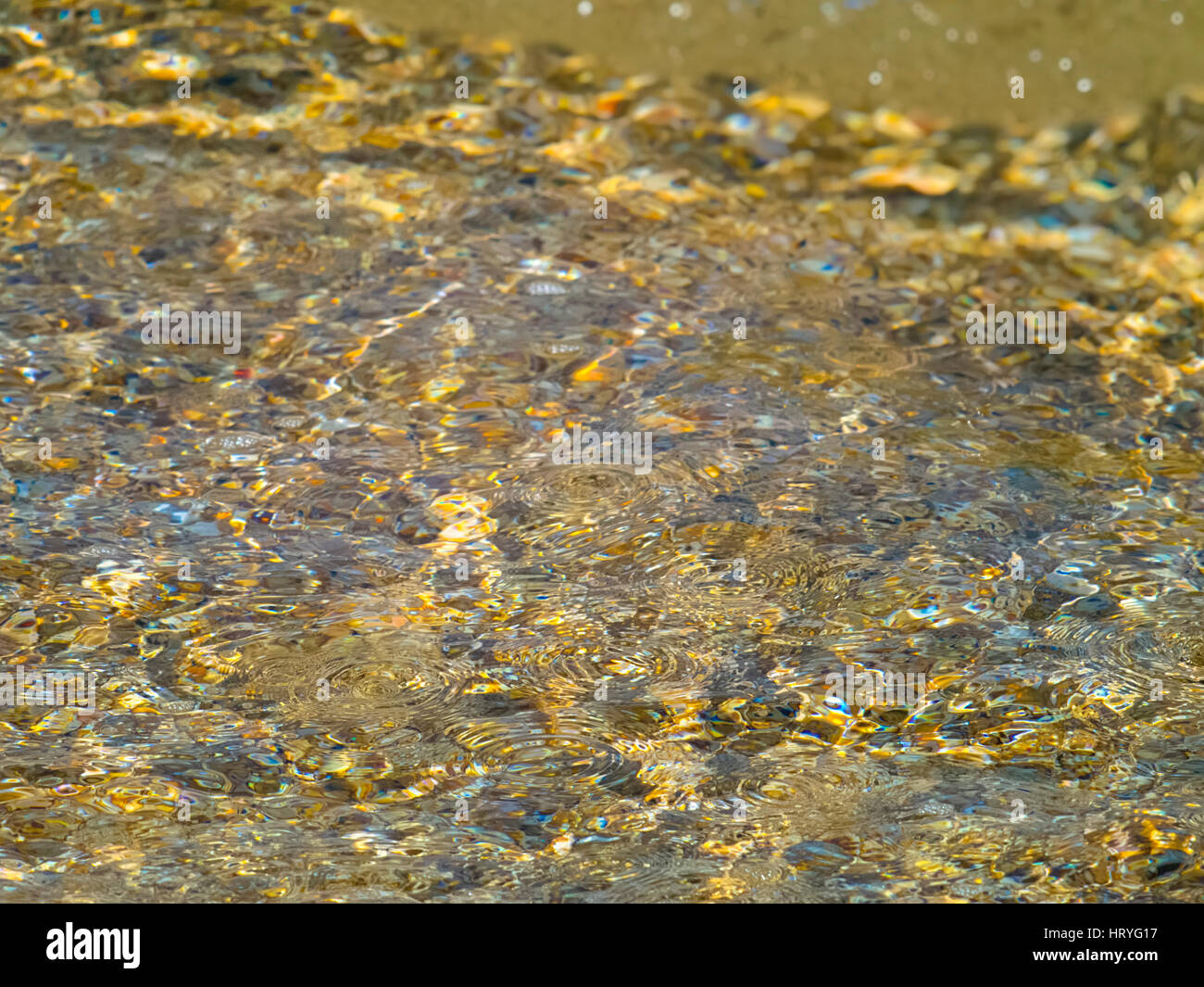 The sand under the clear water of the ocean Stock Photo - Alamy