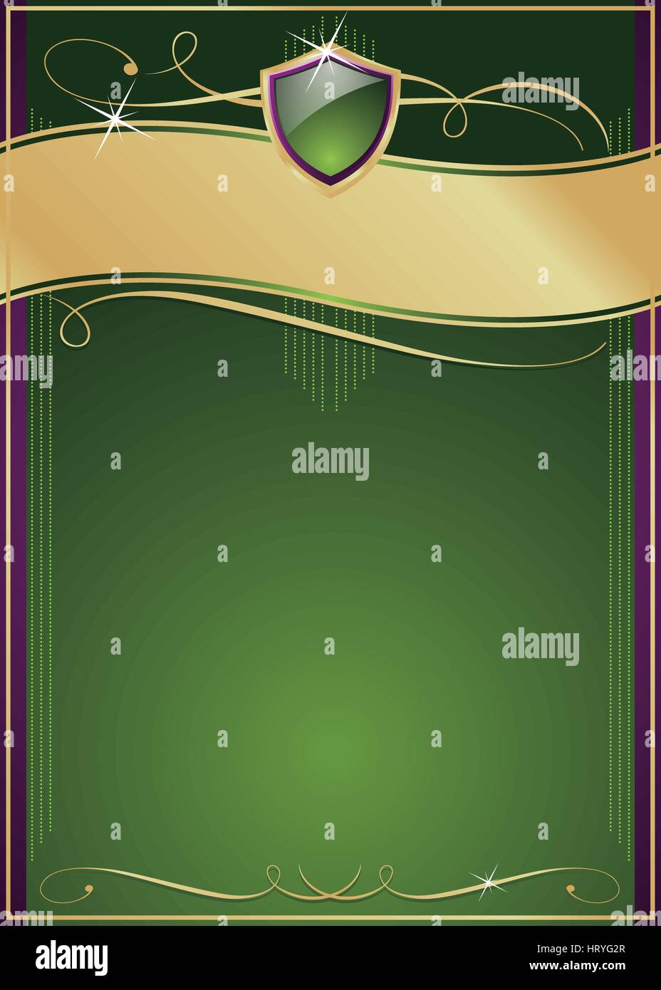 Gold page Stock Vector Images - Alamy