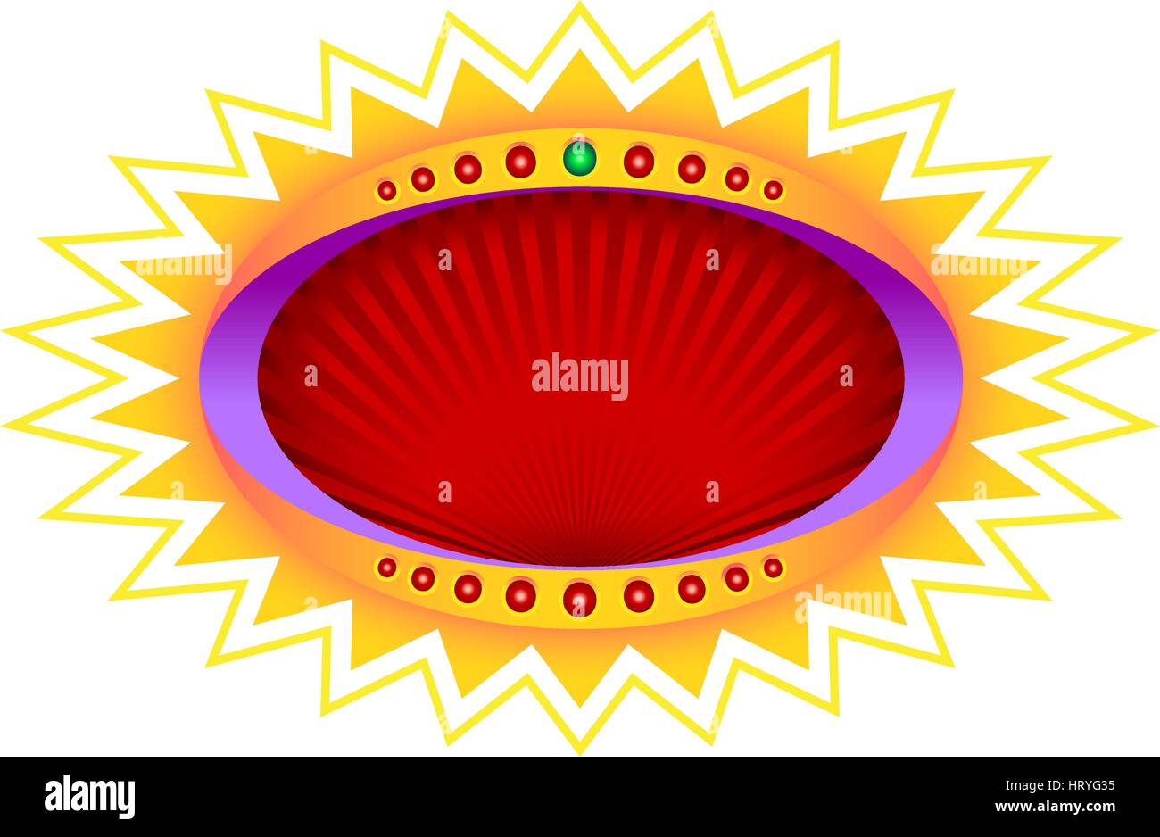 Retro, Funky, Fun and Dynamic Emblem Ready for Your Text Stock Vector ...