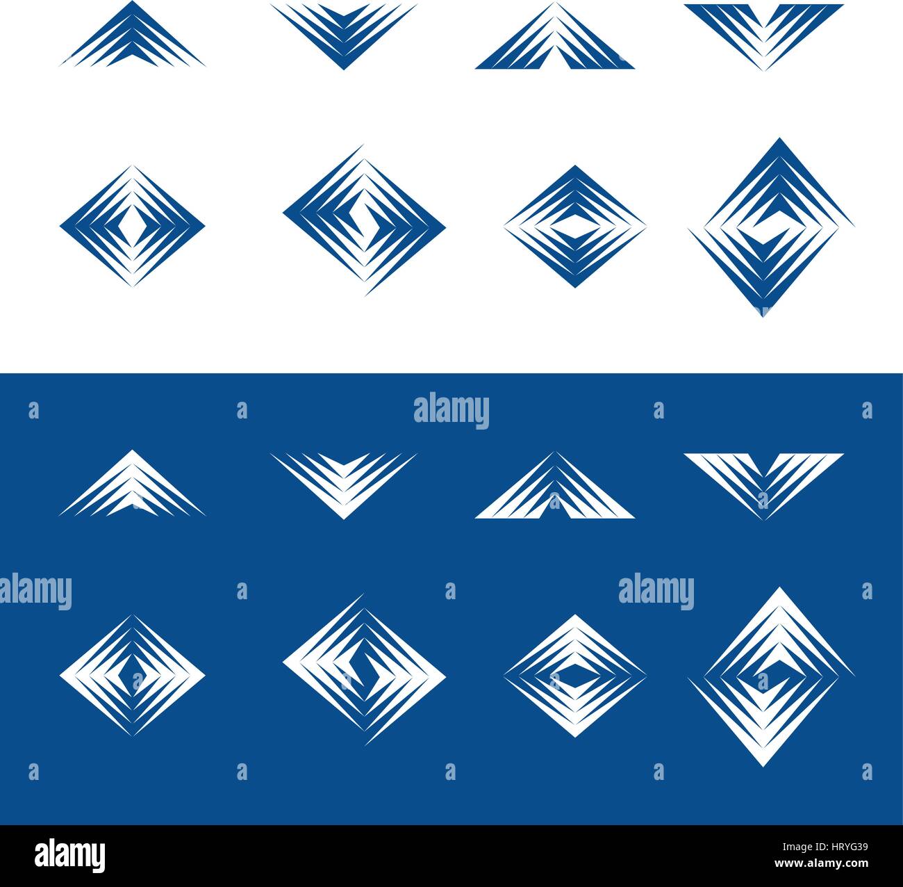 Dynamic triangle emblem Stock Vector Images - Alamy