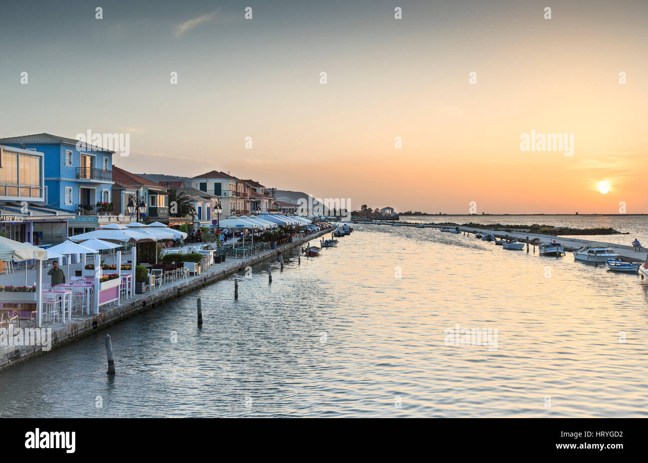 Lefkas canal hi-res stock photography and images - Alamy