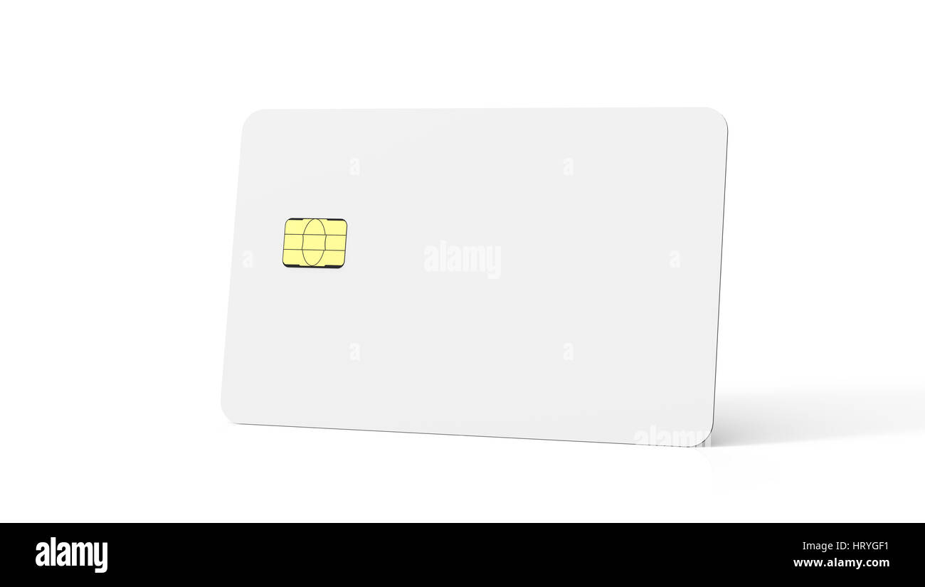 Blank white chip card Cut Out Stock Images & Pictures - Alamy