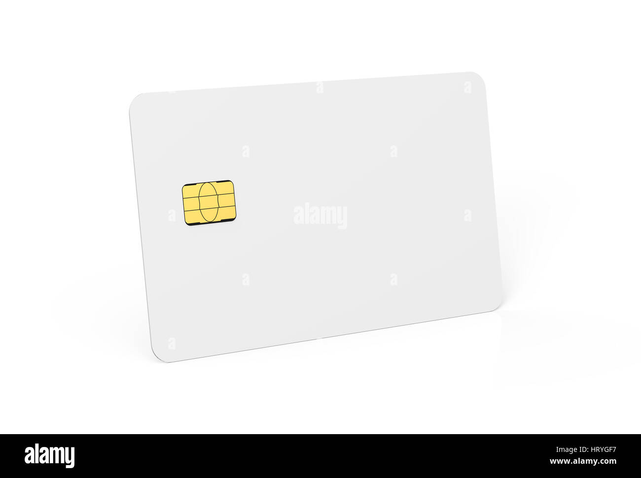 Blank white chip card Cut Out Stock Images & Pictures - Alamy