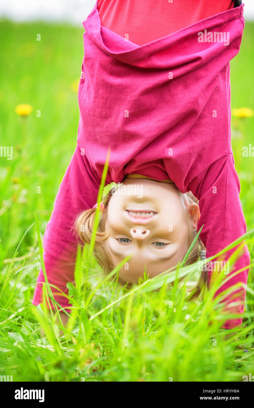 Little Girl Upside Down at Randall Maupin blog
