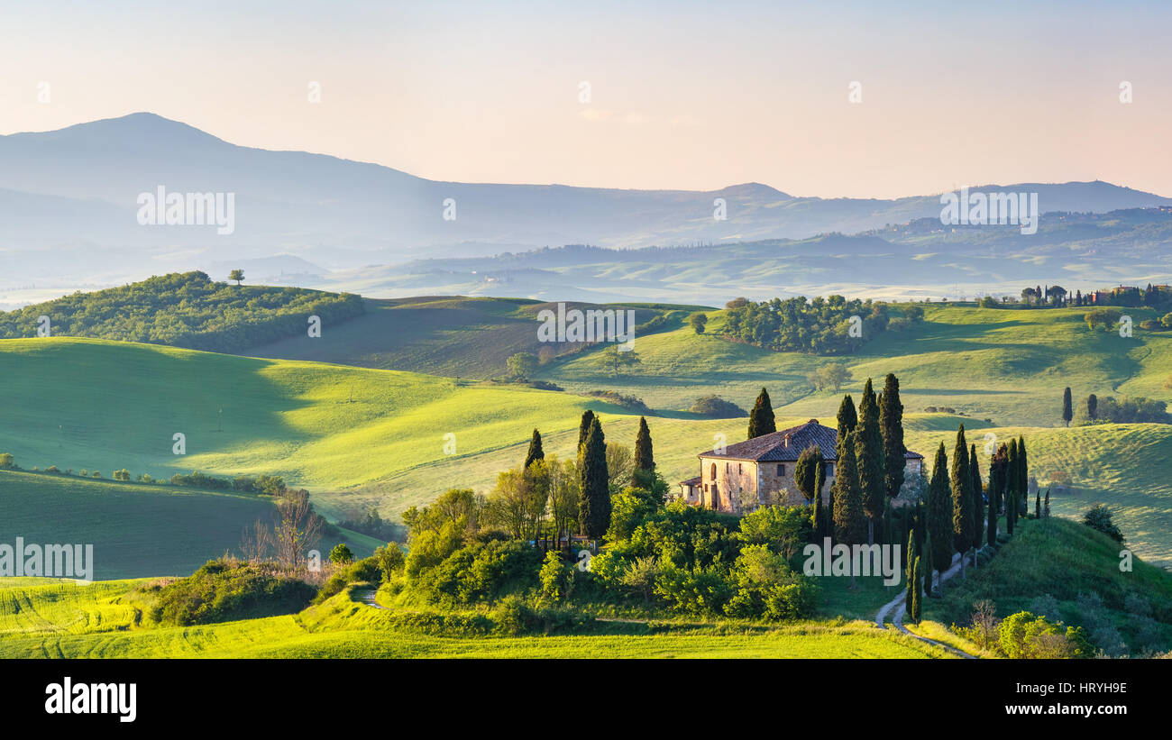 Tuscany at spring Stock Photo - Alamy