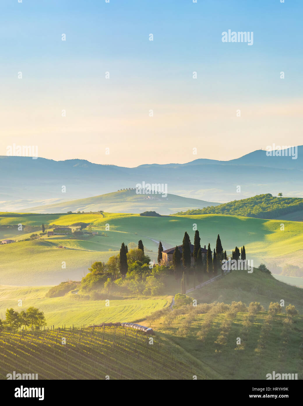 Tuscany at spring Stock Photo - Alamy