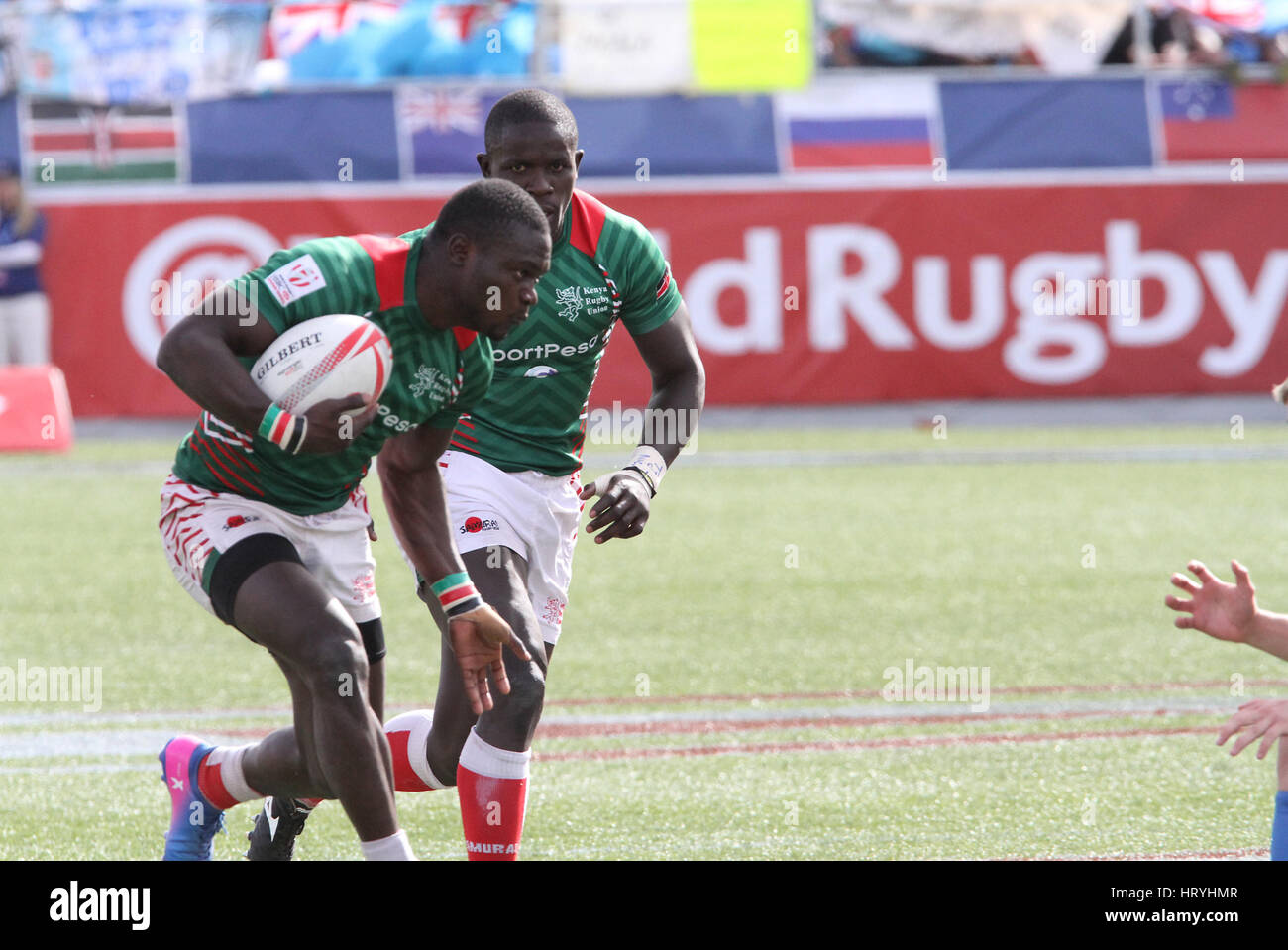 Las Vegas, Nevada, USA. 5th Mar, 2017. Kenyans Leonard Mugaisi and ...