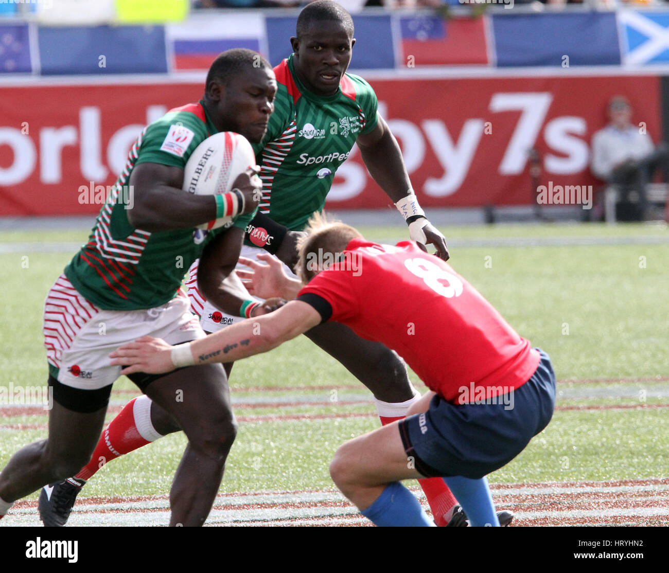 Las Vegas, Nevada, USA. 5th Mar, 2017. Kenyans Leonard Mugaisi and ...