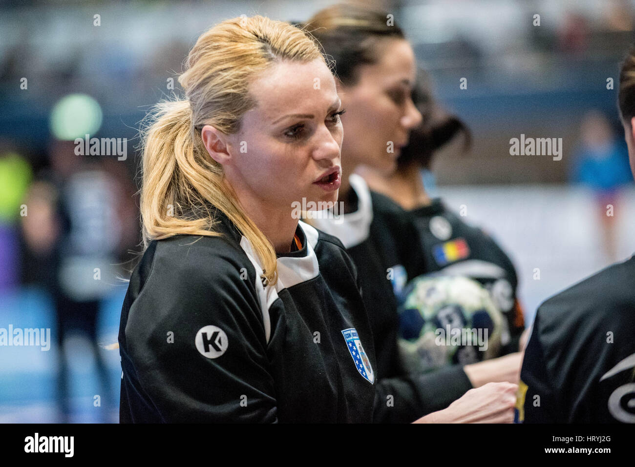 March 3, 2017: Iulia Curea #5 of CSM Bucharest during the Woman's ...