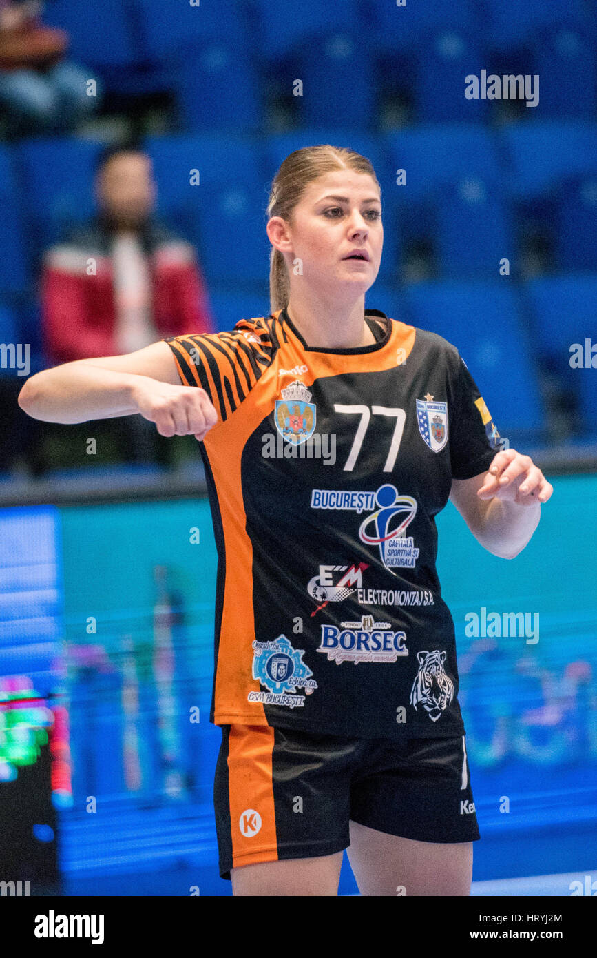March 3, 2017: Majda Mehmedovic #77 of CSM Bucharest during the Woman's ...