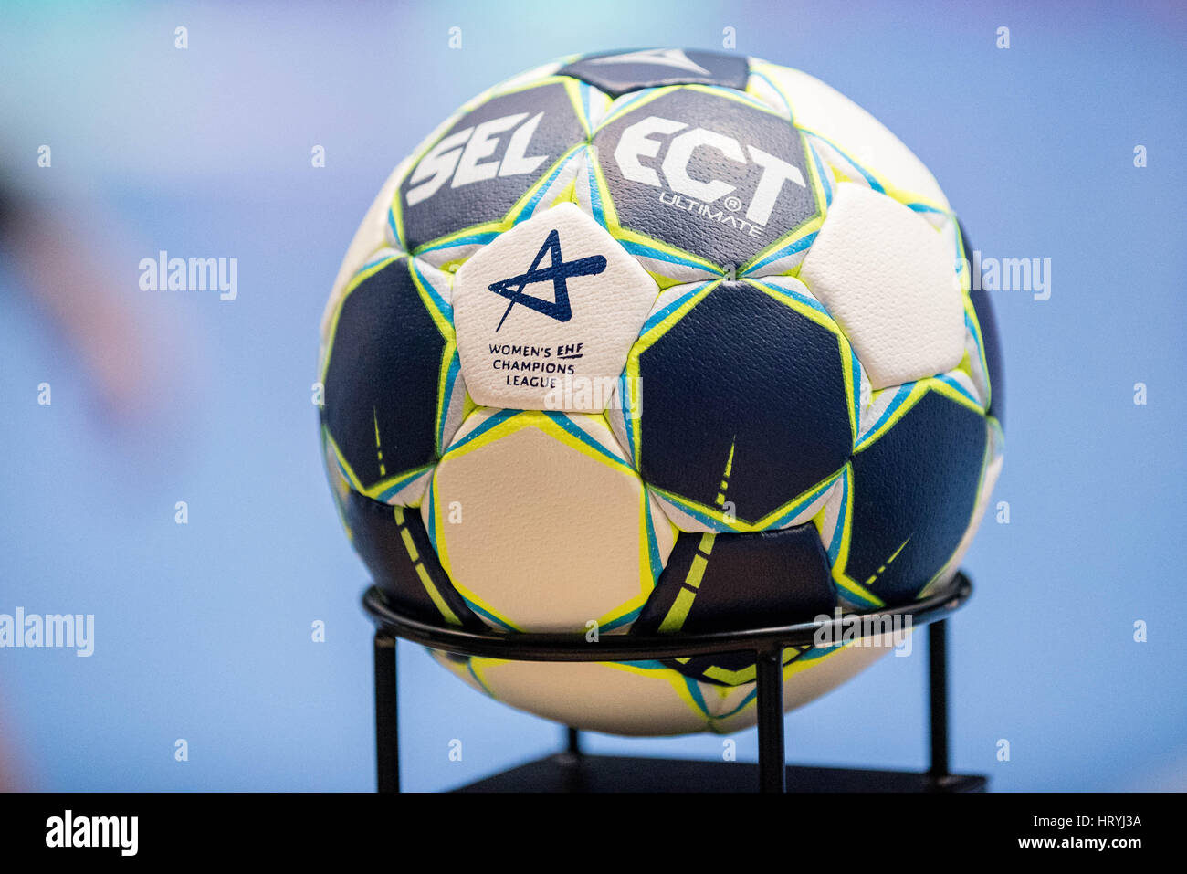March 3, 2017: The official ball during the Woman's European Handball ...