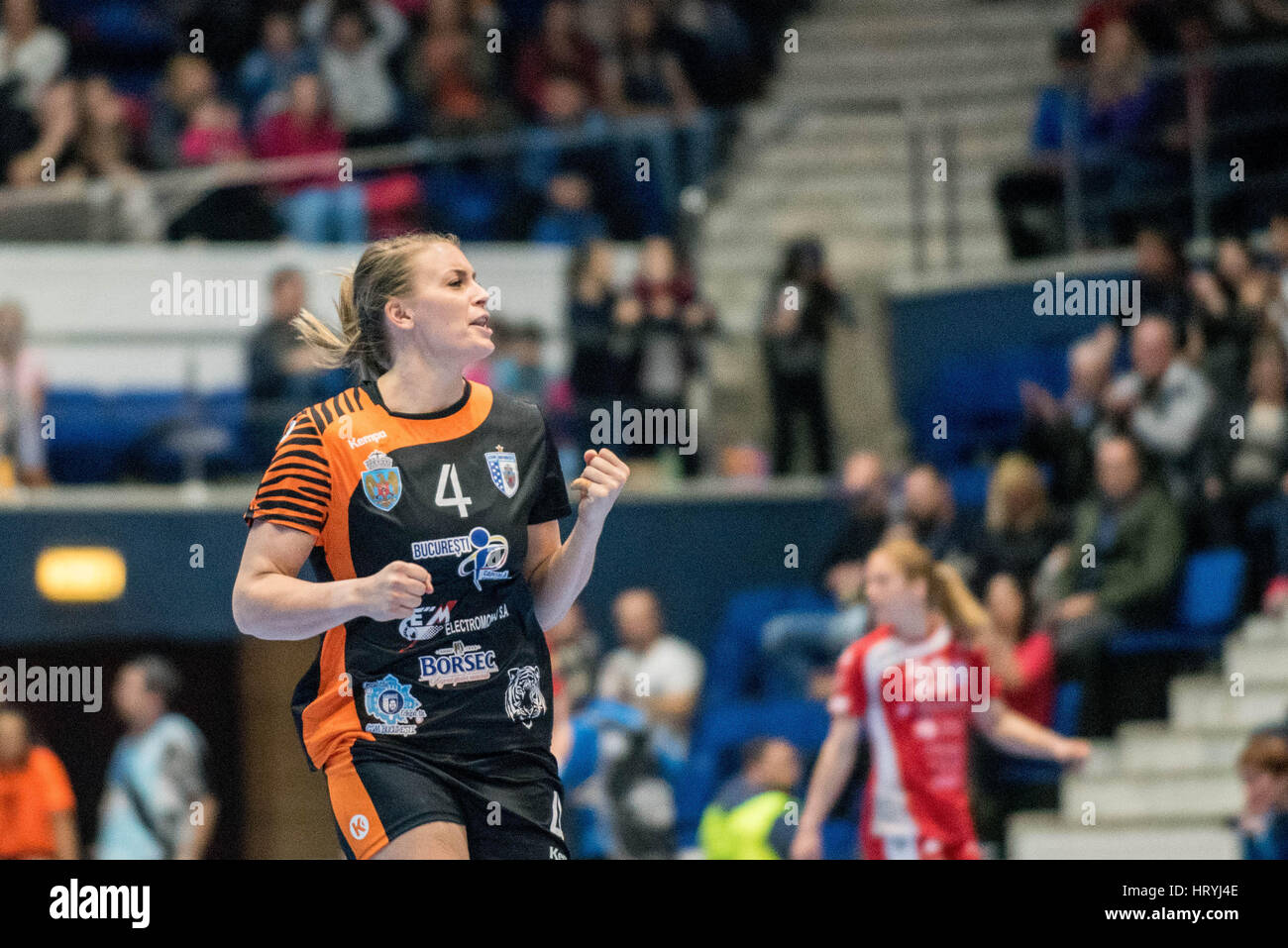 March 3, 2017: Isabelle Gulden #4 of CSM Bucharest during the Woman's ...