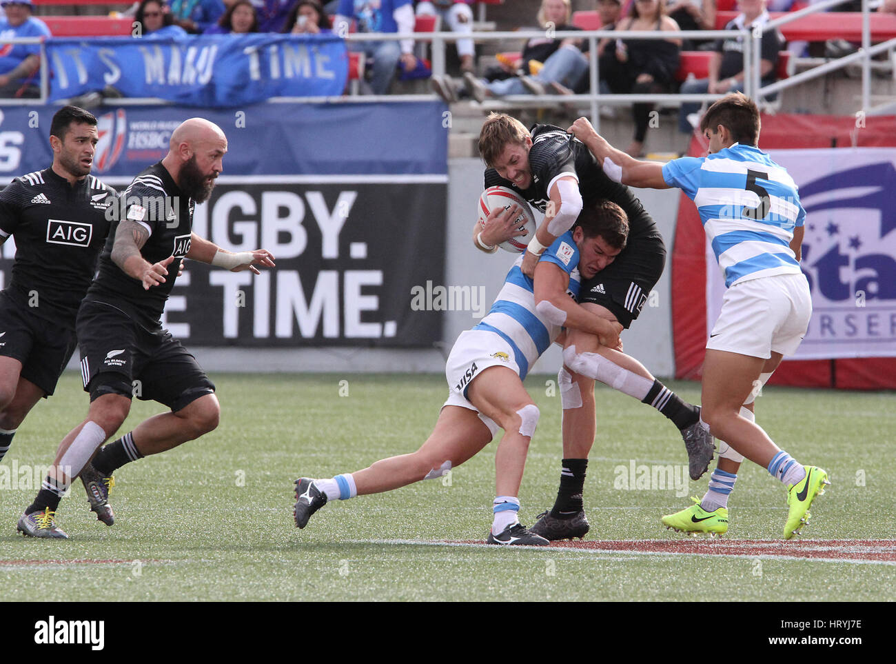 Las Vegas, Nevada, USA. 5th Mar, 2017. New Zealand rugby player Tim ...