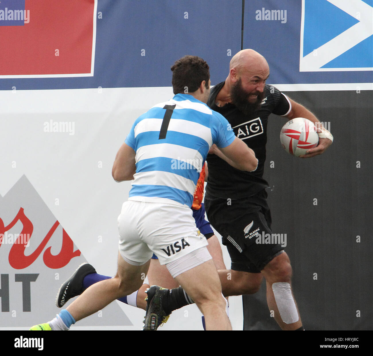 Las Vegas, Nevada, USA. 5th Mar, 2017. New Zealand rugby player D J ...