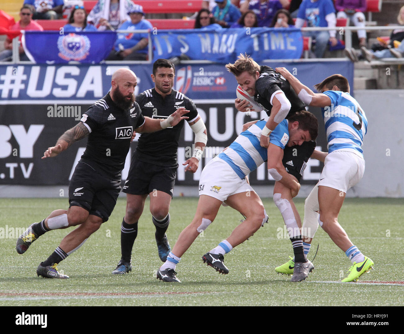 Las Vegas, Nevada, USA. 5th Mar, 2017. New Zealand rugby player Tim ...