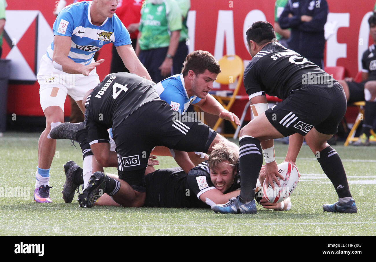 Las Vegas, Nevada, USA. 5th Mar, 2017. New Zealand rugby player Tim ...