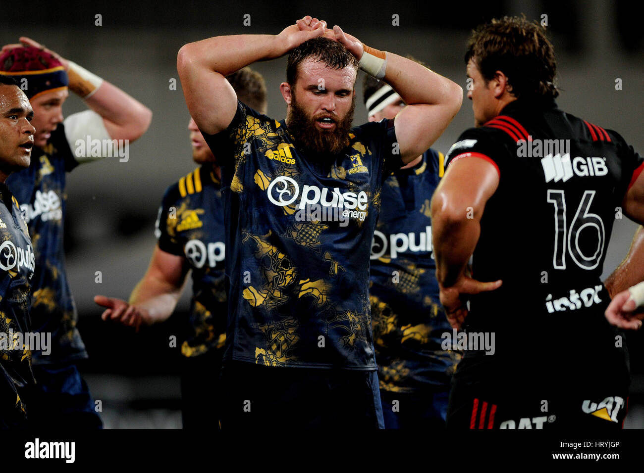 March 4th 2017, Forsyth Barr Stadium, Dunedin, New Zealand; Super Rugby ...