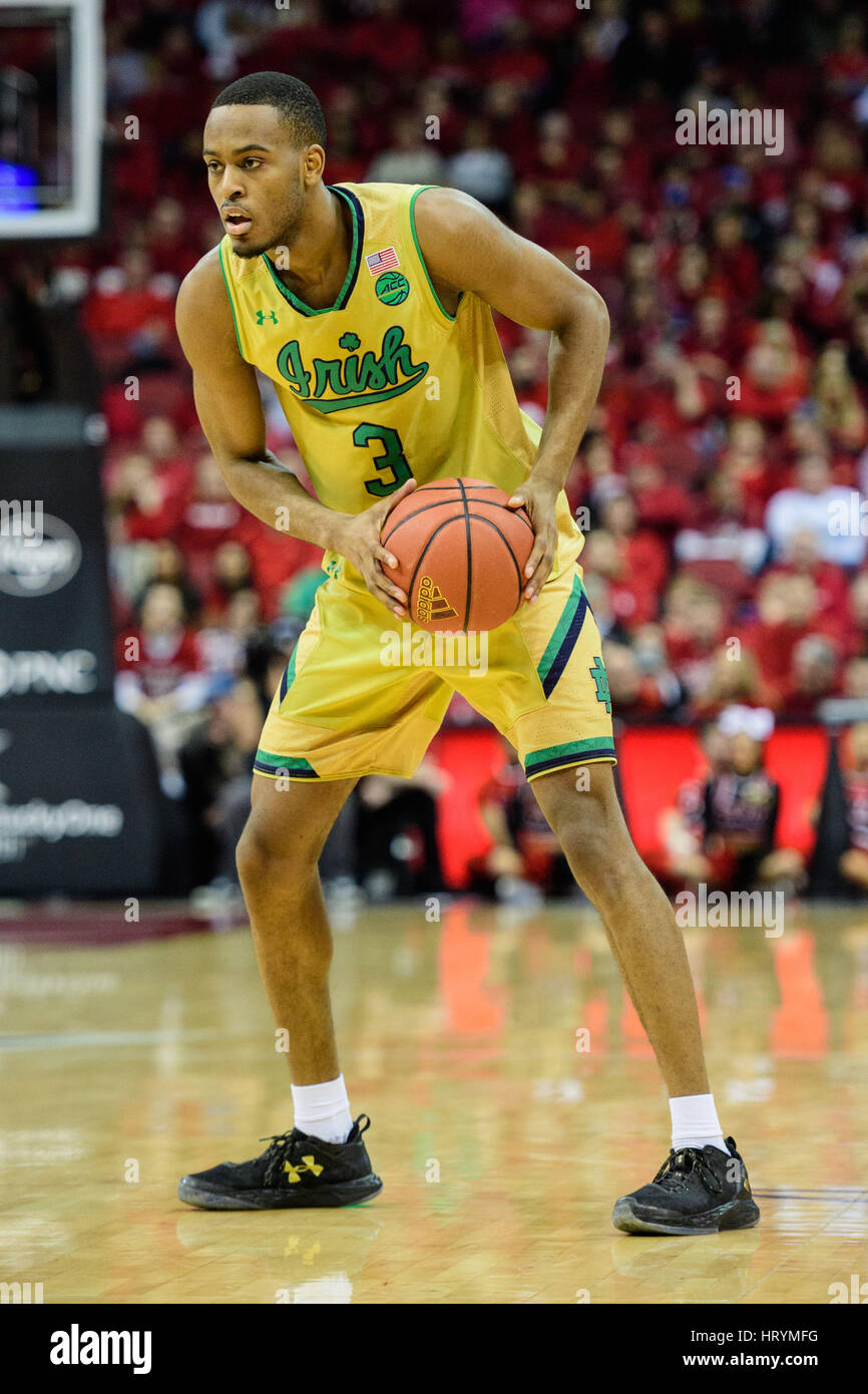 Notre dame fighting irish forward v j beachem 3 hi-res stock ...