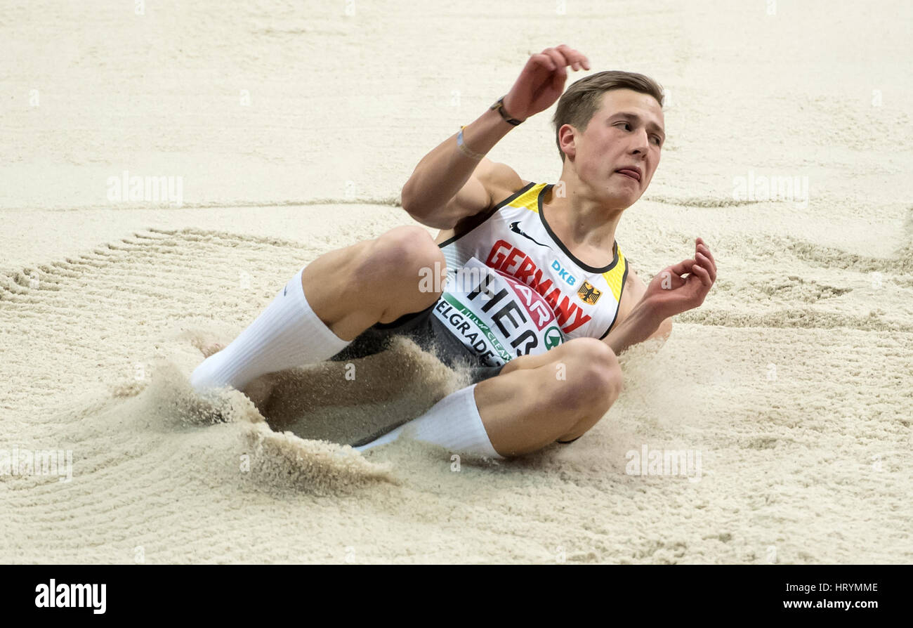 Max Hess from Germany in action during the triple jump at the European ...