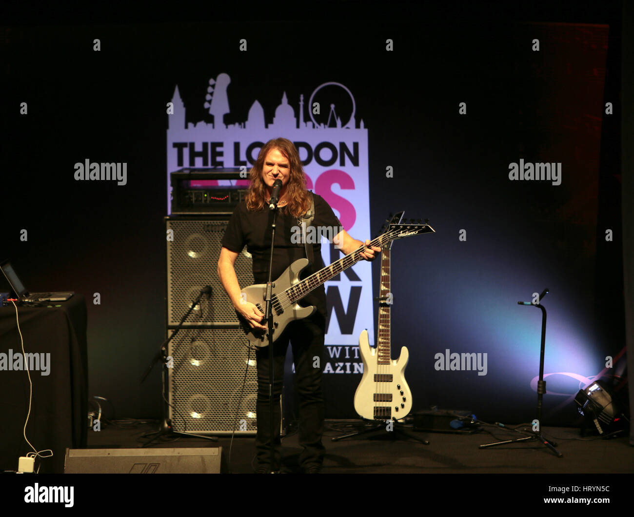 London UK 05 March 2017 The London Bass Guitar Show in the London ...