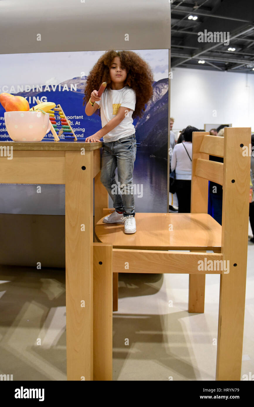 London, UK. 5 March 2017. Farouk James, aged 5, Instagram sensation and ...