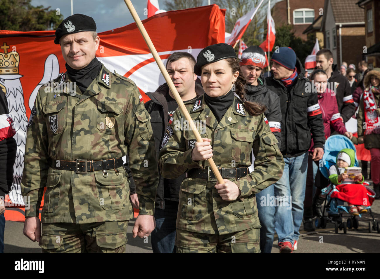 London, UK. 5th March, 2017. British Poles 5th annual march to The ...