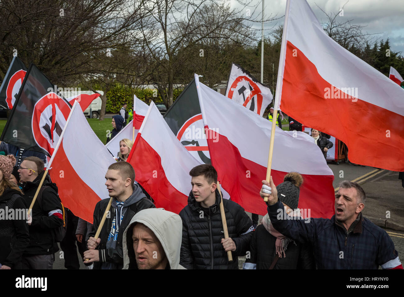 London, UK. 5th March, 2017. British Poles 5th annual march to The ...