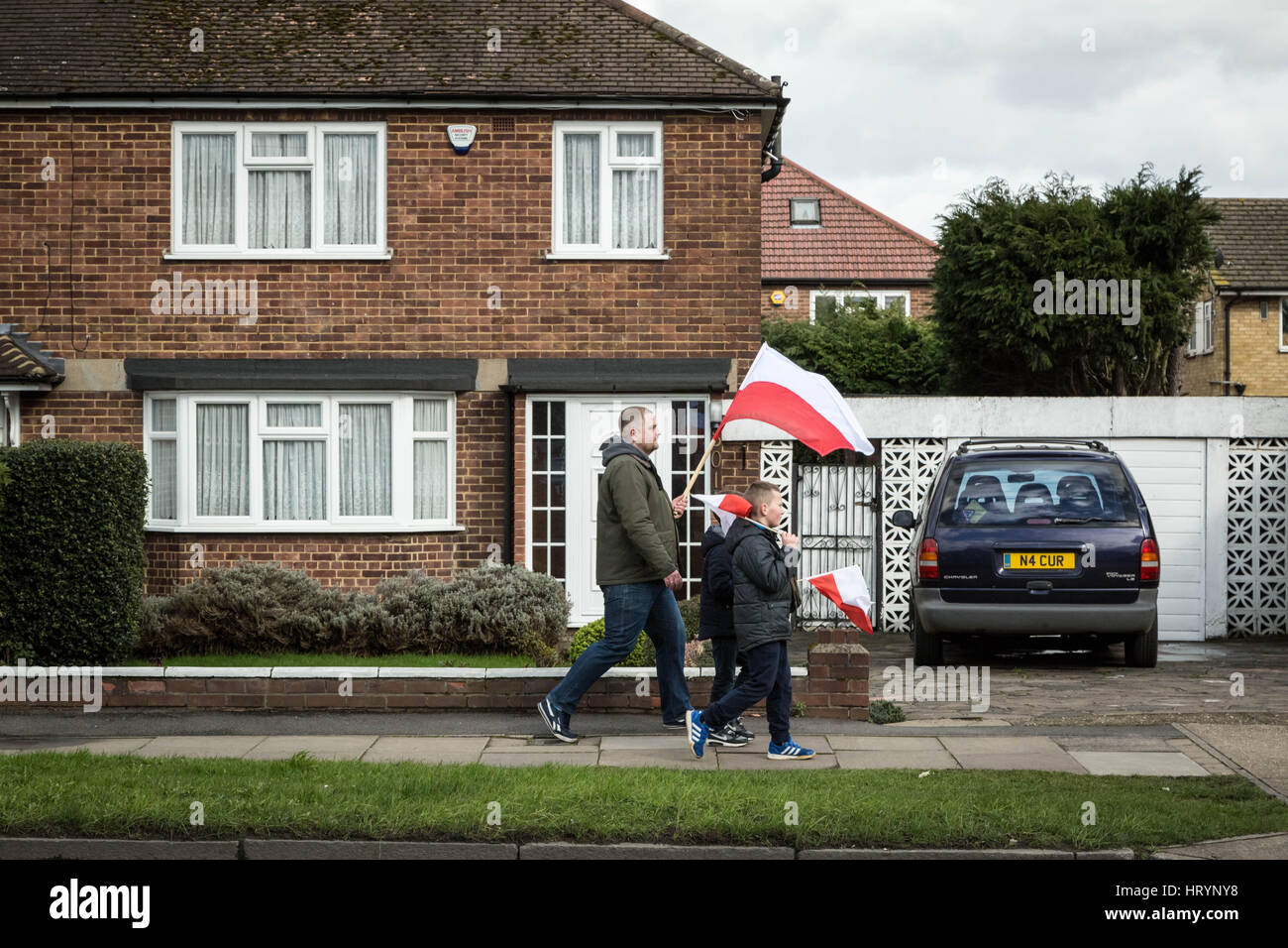 London, UK. 5th March, 2017. British Poles 5th annual march to The ...