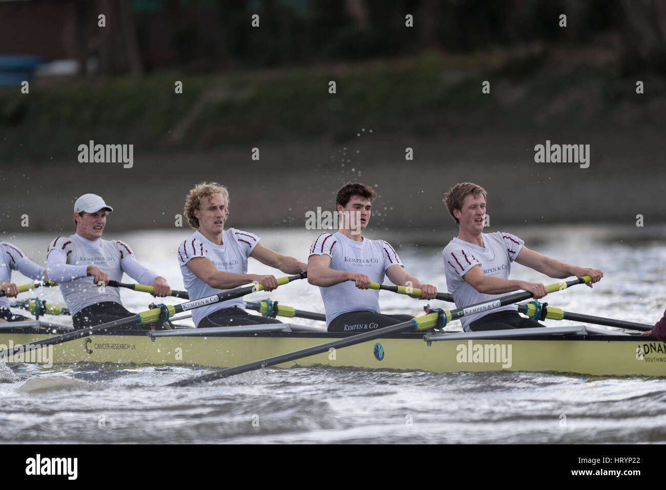 London, UK. 5th Mar, 2016. Boat Race Fixture. Oxford University Boat ...
