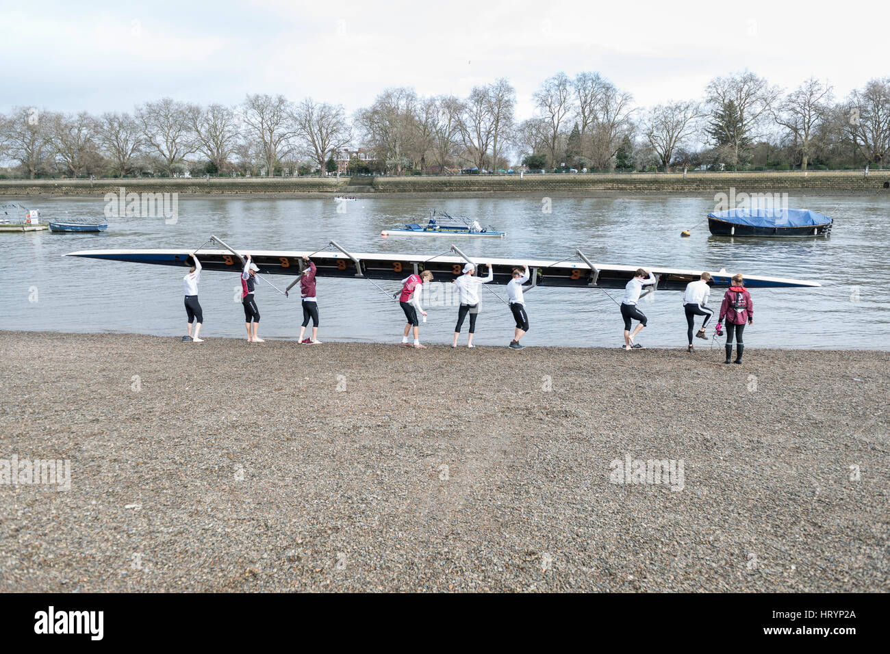 London, UK. 5th Mar, 2016. Boat Race Fixture. Oxford University Boat ...