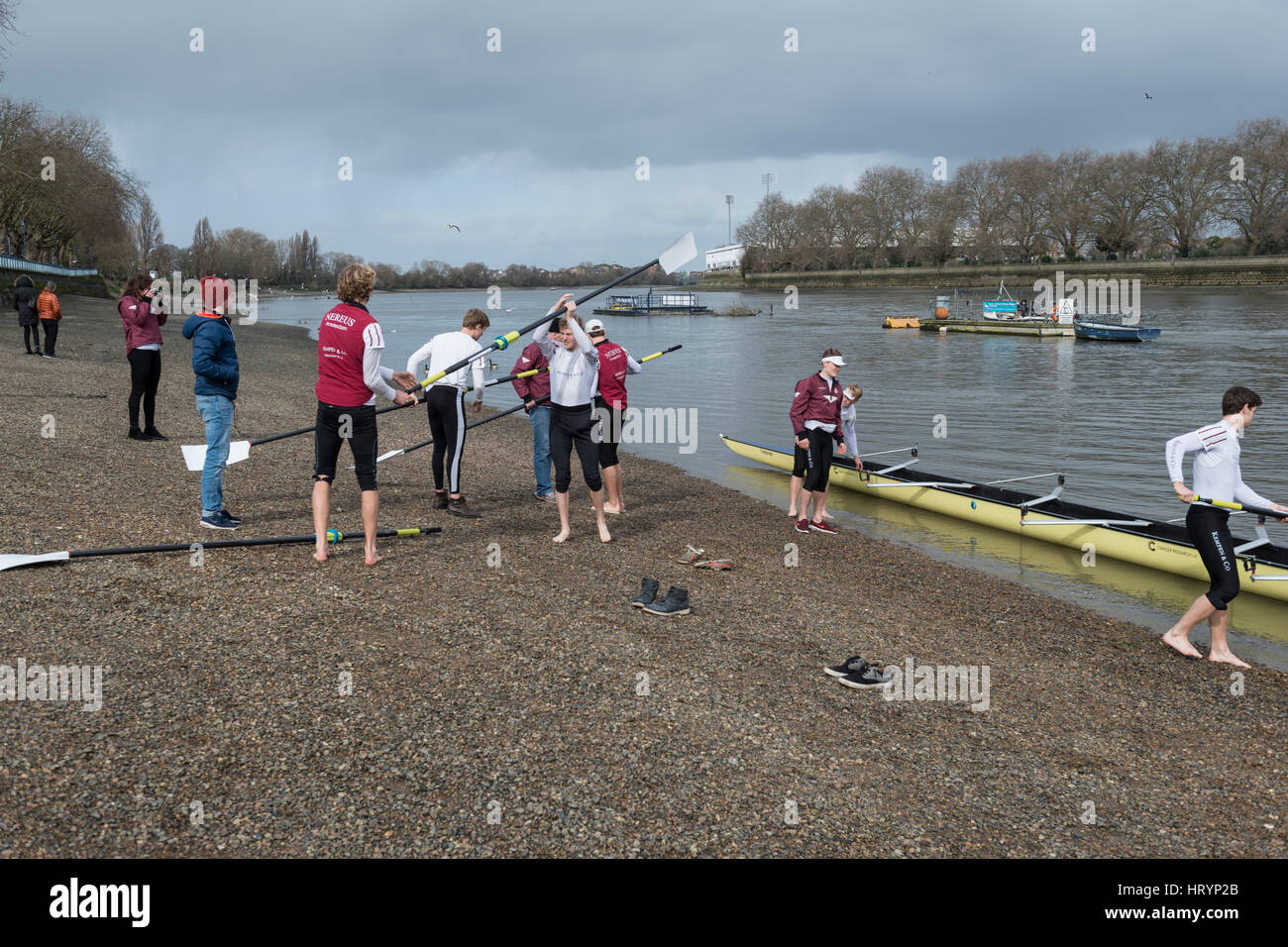 London, UK. 5th Mar, 2016. Boat Race Fixture. Oxford University Boat ...